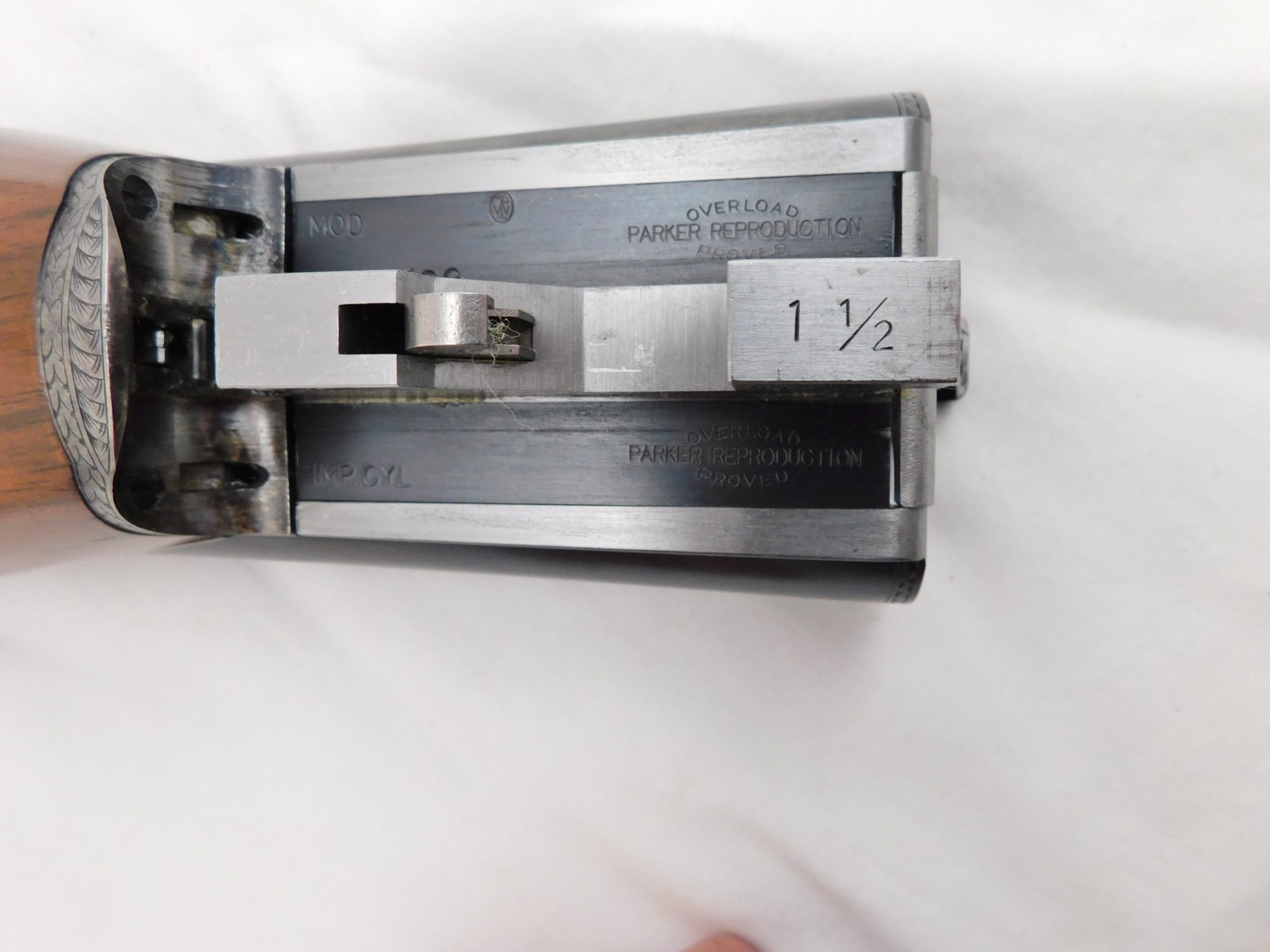 Winchester Parker DHE 12 Gauge Beaver Tail Double Trigger In The Case ...